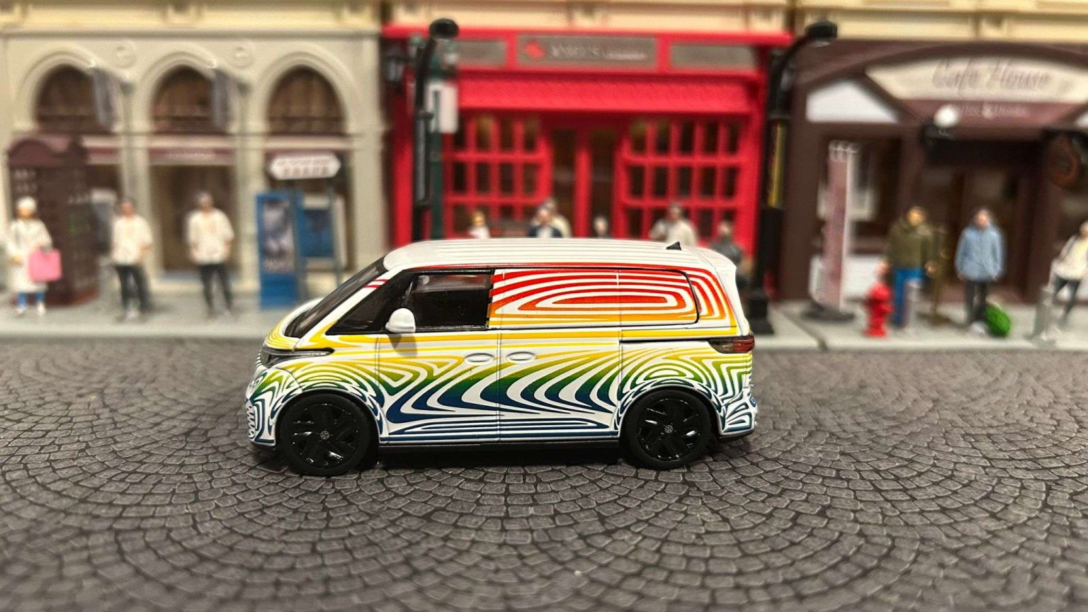 彩虹 - MINIGT Volkswagen ID. Buzz Prototype Rainbow - HKTOYCAR 手推車