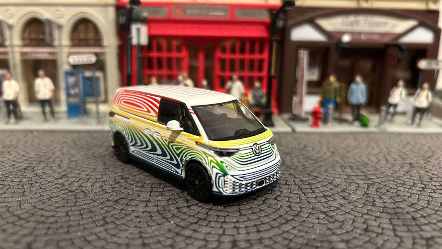 彩虹 - MINIGT Volkswagen ID. Buzz Prototype Rainbow - HKTOYCAR 手推車